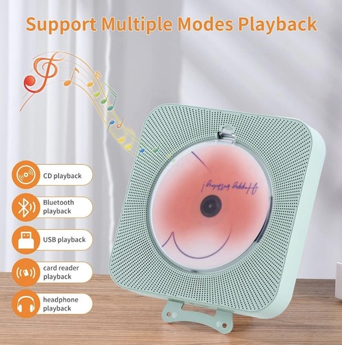 Rechargeable Cute CD Player with Blutooth 5.0; Portable Music Player ...