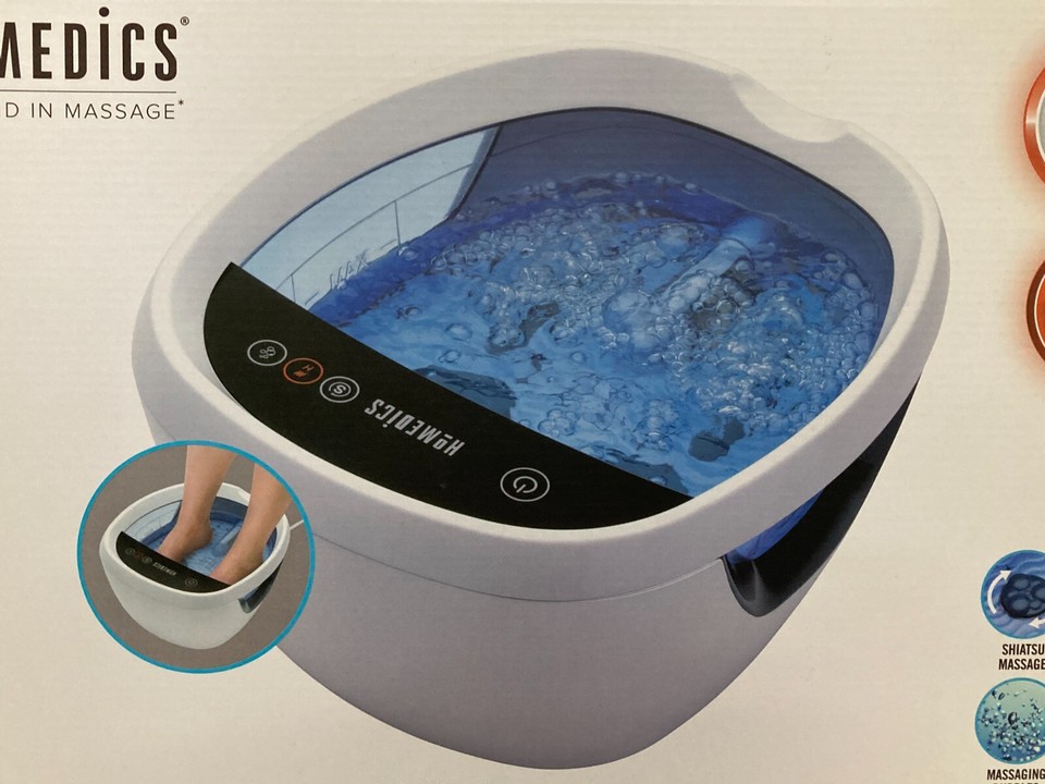 HoMedics Foot Spa Shiatsu Bliss Footbath, Heat Boost Massager, Deep ...