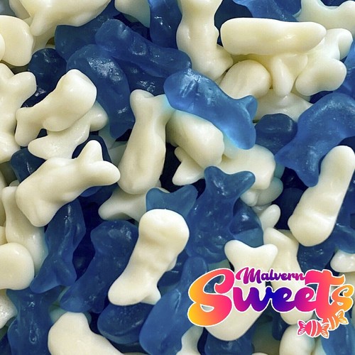 Baby Dolphins Sweets Pick n Mix Blue & White Gummy Jelly Weddings | eBay