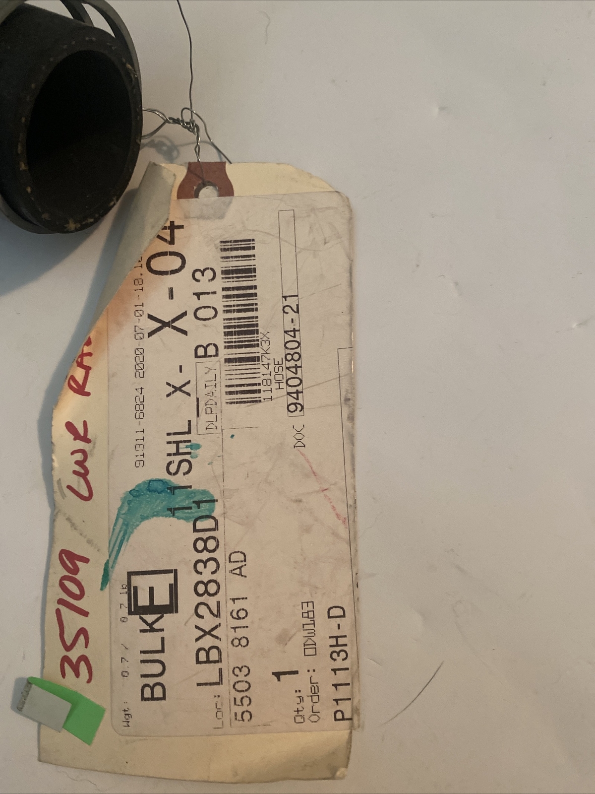 Engine Auxiliary Water Pump Hose Upper Mopar 55038161AD | eBay