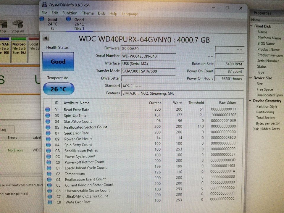 Western Digital WD Purple 3.5" 4TB SATA 64MB 5.4K RPM HDD Hard Drive ...