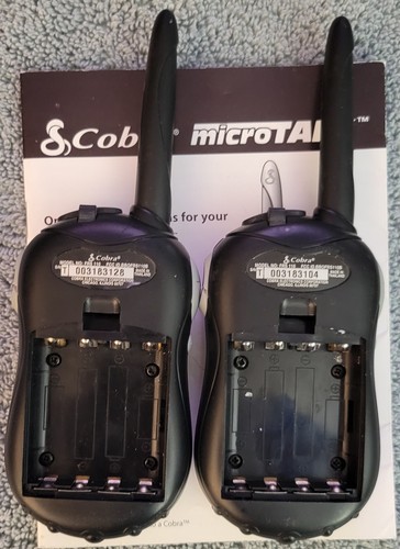 2 x Cobra MicroTalk FRS 110 Two Way Radio Walkie Talkies * Only 1 works ...