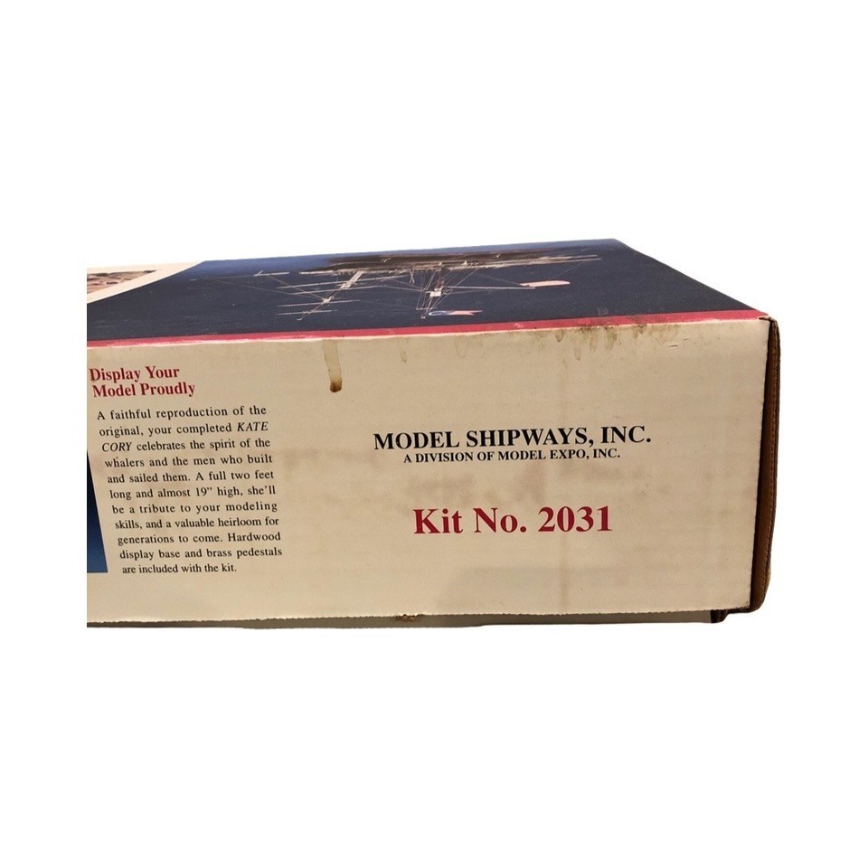 Model Shipways Inc No. 2031 Kate Cory Wooden Ship Kit 1856 | eBay