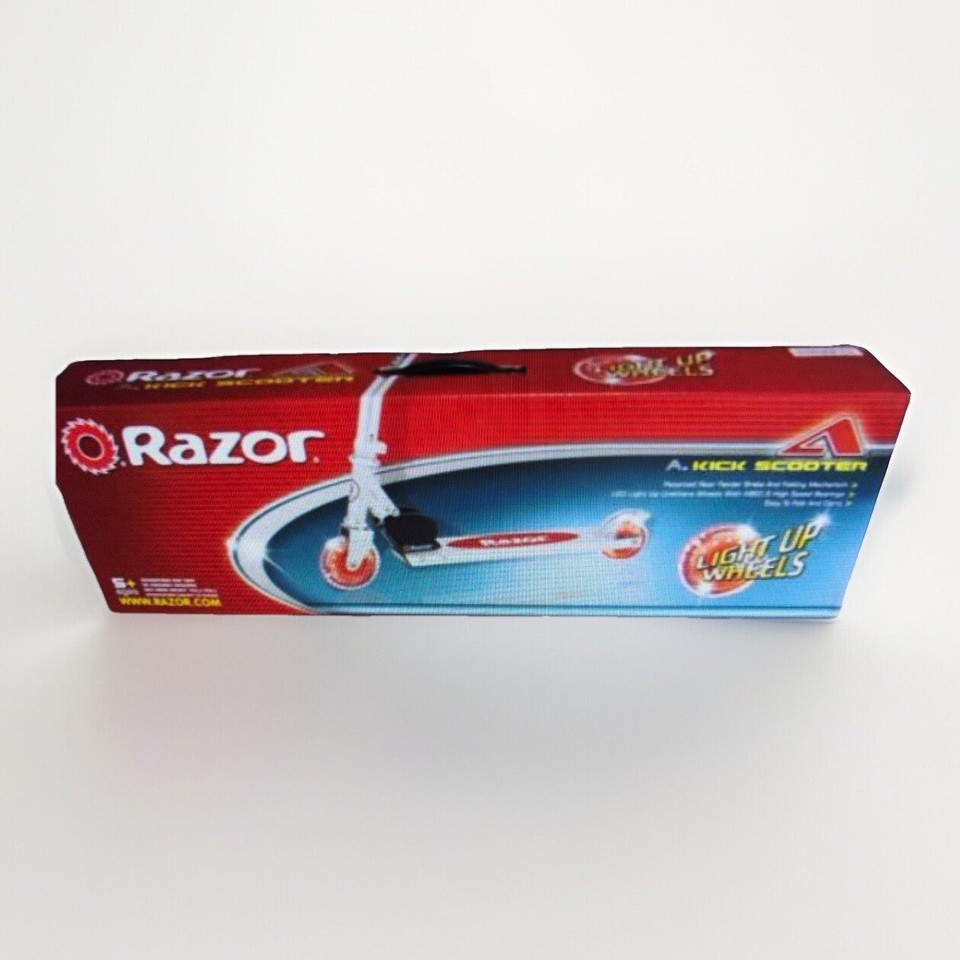 Razor A Lighted Wheel Kick Scooter -Red - WHEELS LIGHT UP! NEW- Ships ...
