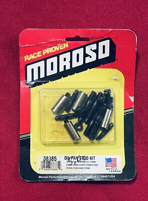 Moroso MOR38385 Oil Pan Stud Kit Grade 8 12P Allen Nuts Bullet Nose ...