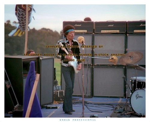 JIMI HENDRIX MAUI HAWAII JULY, 1970 LOT OF 2 8 X 10 KO-DAK PHOTOGRAPHS ...