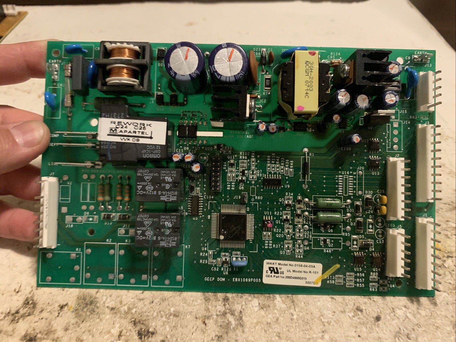 GE Refrigerator Motherboard Control Board 200D4860G015 for sale online ...