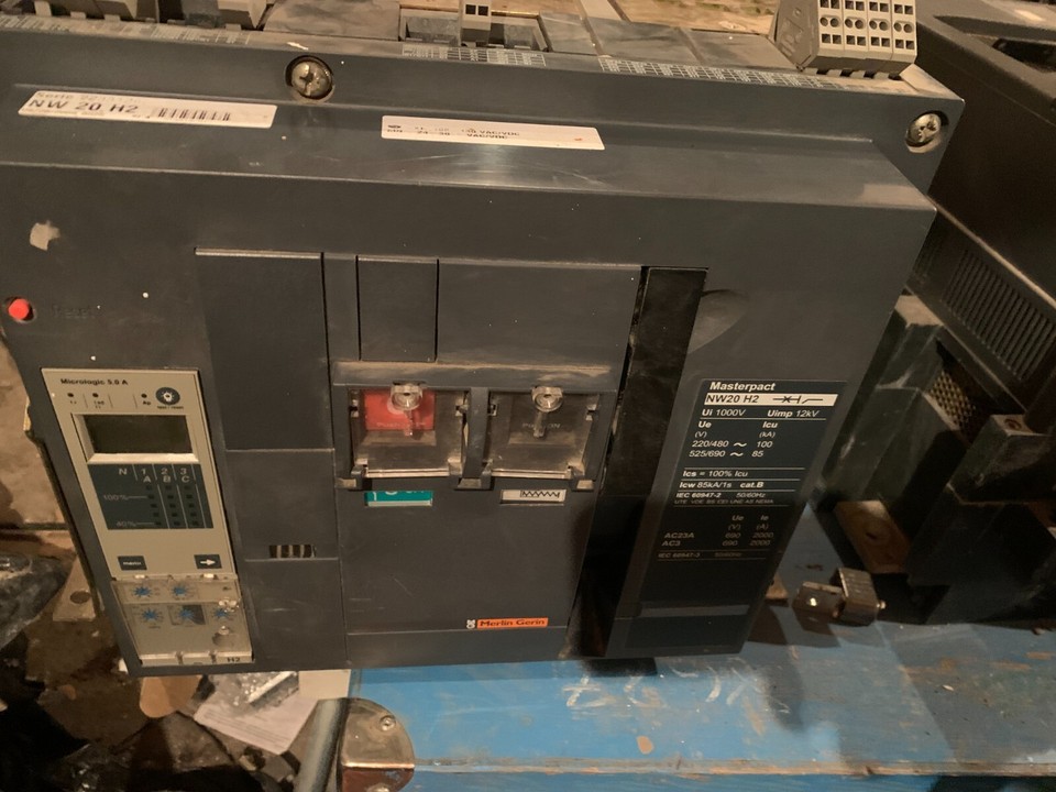 Merlin Gerin NW20 H2 Air Circuit Breaker 2000A Masterpact 3 pole | eBay