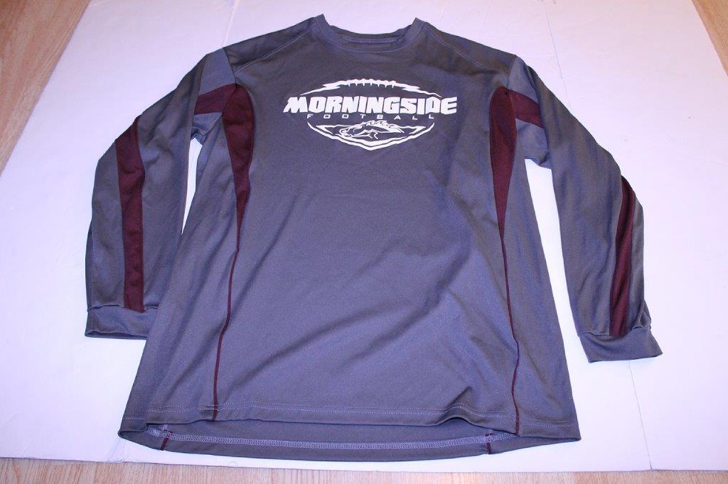 Men's Morningside College Mustangs Football L L/S Athletic Performance ...