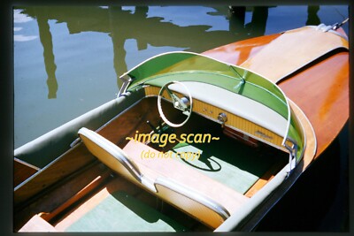 Aristocraft Wood Boat Closeup in 1950s, Film Slide q23b | eBay