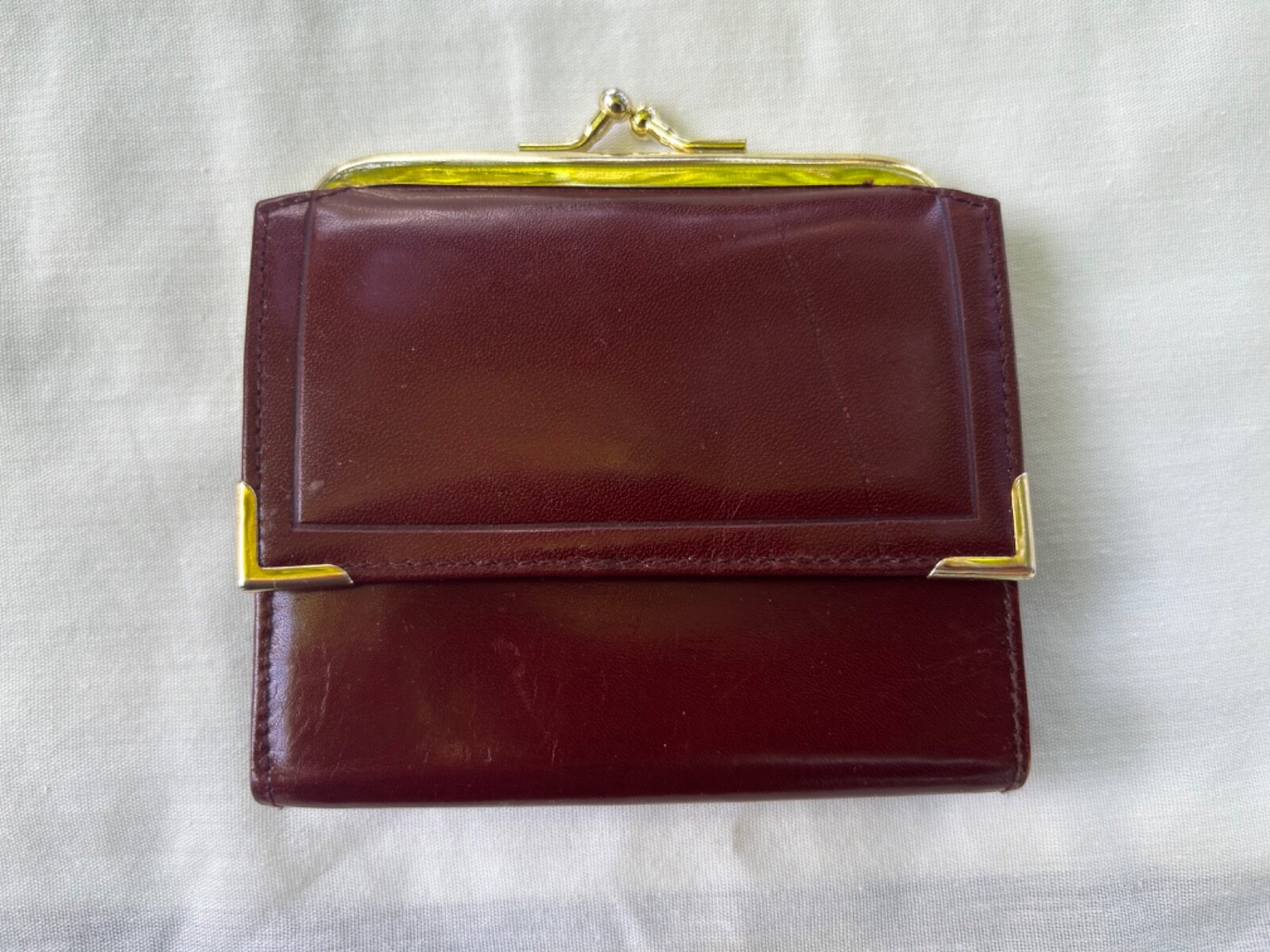 Vintage Vtg Prince Gardner Leather Wallet Coin Change Purse Wallet Kiss ...