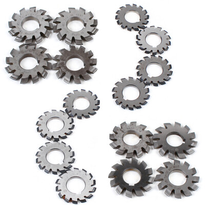 8 Pack Involute Gear Cutter DP20 DP12 PA14-1/2 HSS 8H Set 14.5° Tools ...