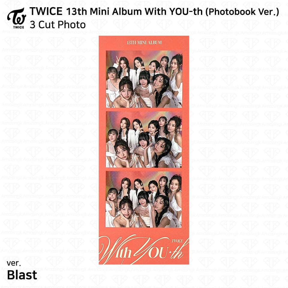 TWICE 13th Mini Album With YOU-th Youth Photocard Poster Film Sticker ...
