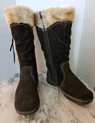 Bass Heritage Brown Calf Faux Fur Lined Boots 7.5M Bass-Oslo Water ...