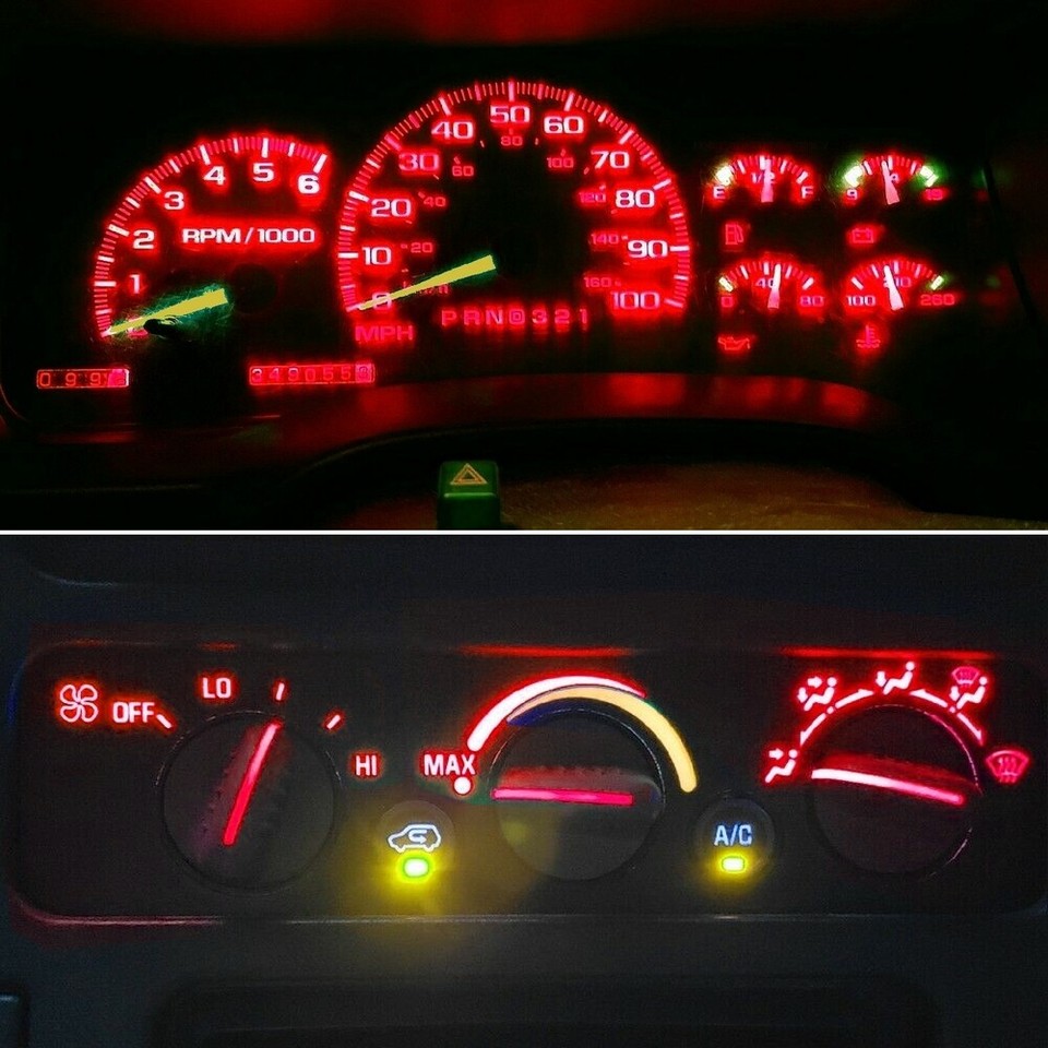 Gauge Cluster Instrument and Key light LED Set for Lexus IS300 2001 ...