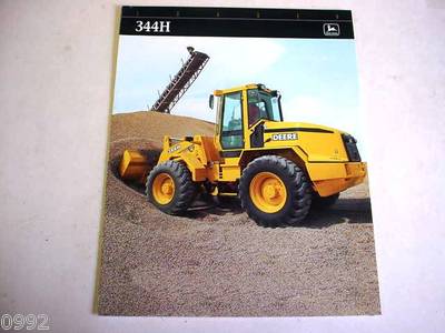 John Deere 344H Wheel Loader Color Brochure | eBay