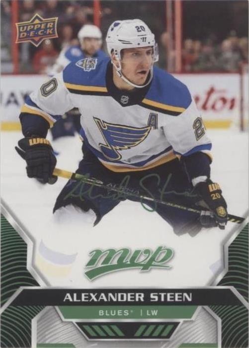 2020-21 Upper Deck MVP - Alexander Steen #116 Green Script for sale ...