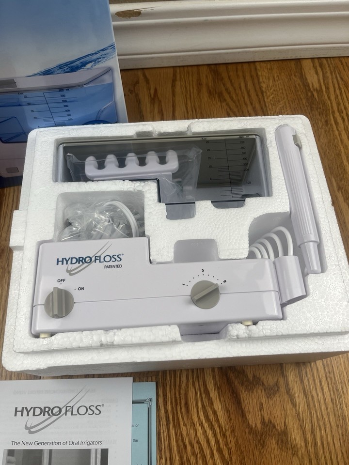 Hydro Floss New Generation of Oral Irrigators Open Box, 4 Color-Coded Jet Tips | eBay