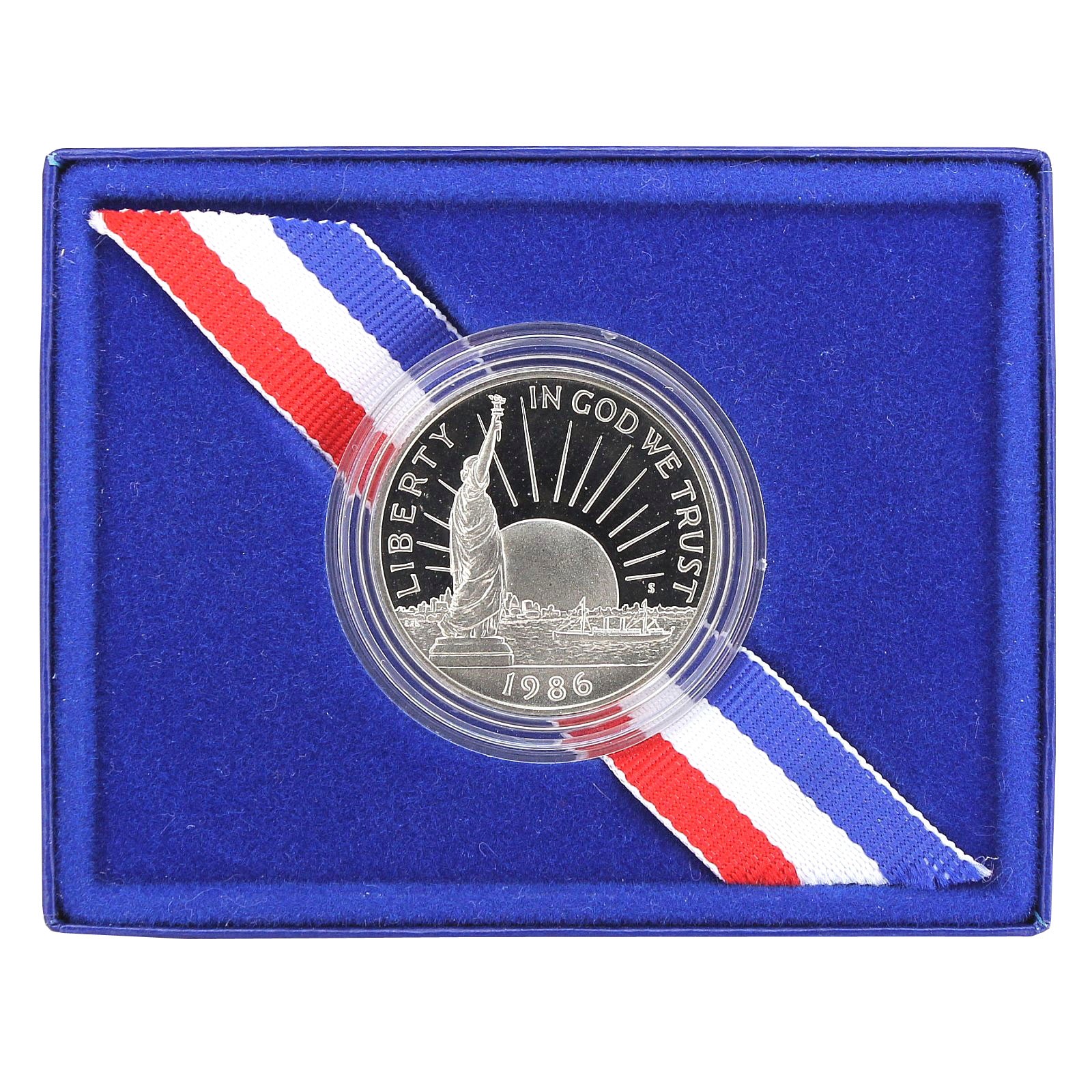 1986 S Statue of Liberty Centennial Proof Commem C-N Clad Half Dollar ...