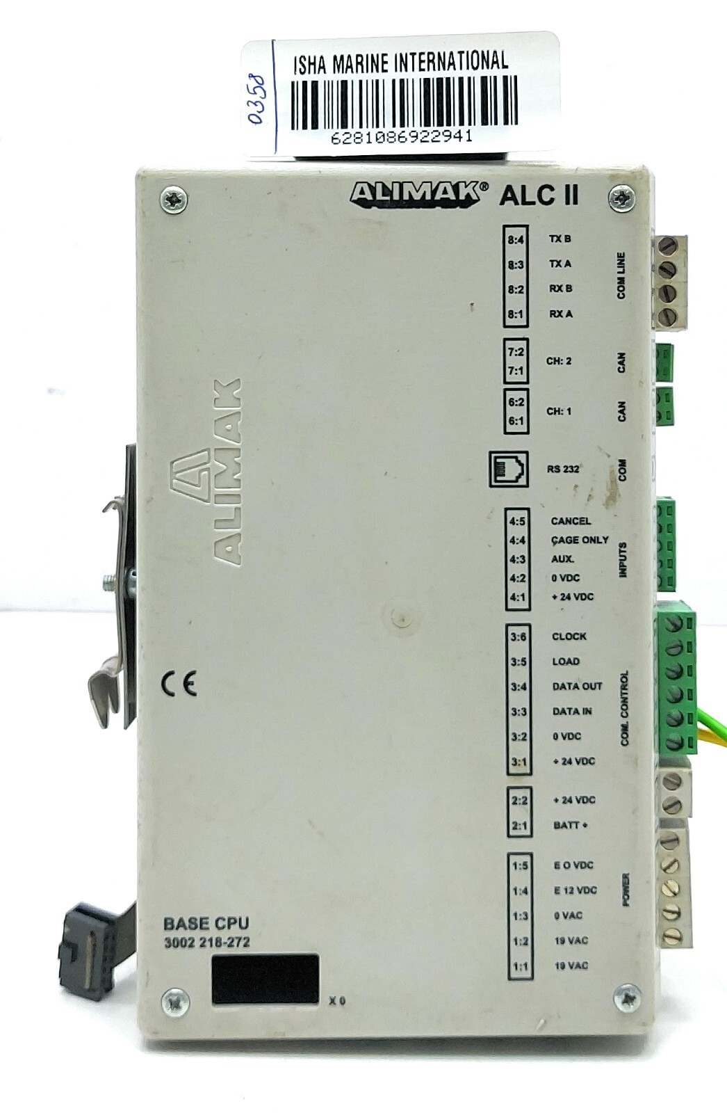 Alimak ALC II Base CPU 3002 218-272 CPU Module 0358 | eBay