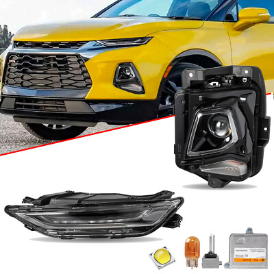 For 2019-2021 Chevy Blazer HID/Xenon&Upper Running Light Headlights ...