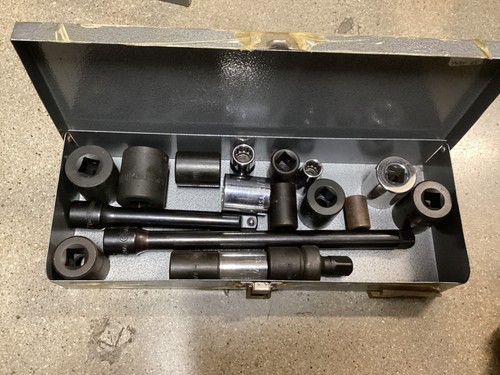 Allen Impact Socket Set Ratchet Extension 18 Pieces with Metal Box USA ...