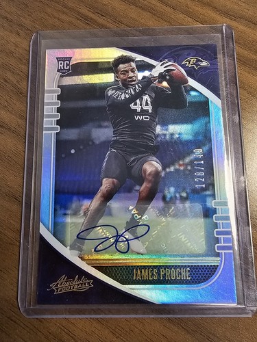 2020 Absolute James Proche RC Auto #/149 Ravens SMU | eBay