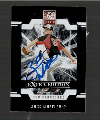 Zack Wheeler 2009 Donruss Elite Extra Edition Autograph {Hand Signed ...