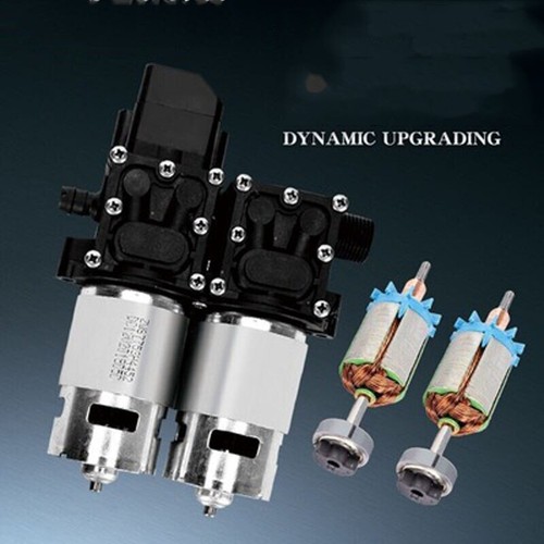 Dual Water Pump DC 12V 120W High Pressure Self-priming Diaphragm Water ...