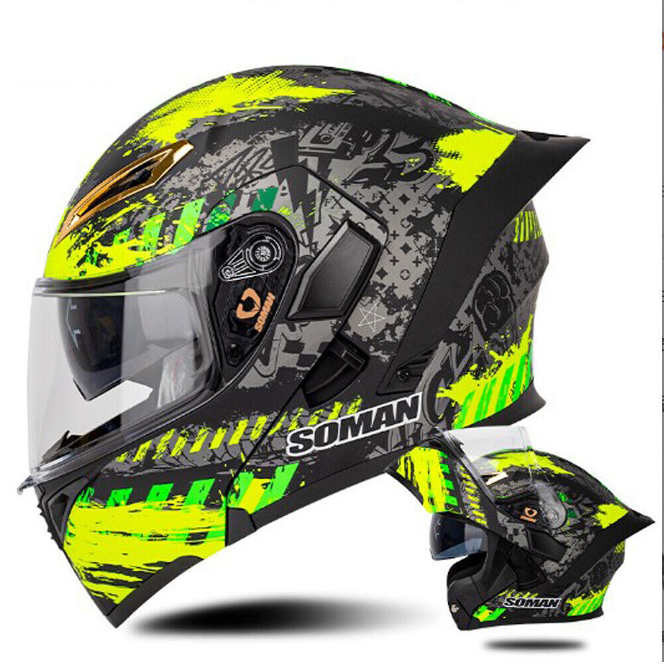 DOT Flip Up Helmet Motorcycle Full Face Street Racing Helmets | eBay
