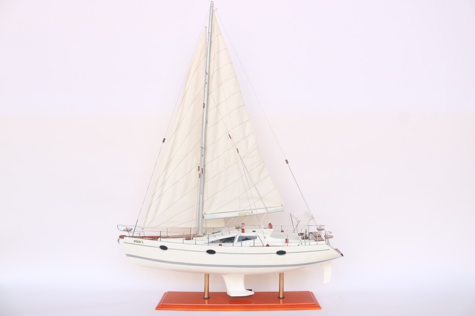 ELAN SAILING YACHT 79cm (31.1") - ELAN yacht model - Wooden model ship | eBay