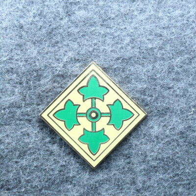 Military Hat Pin: U.S. Army 4th Infantry Division [1-1/2"] | eBay