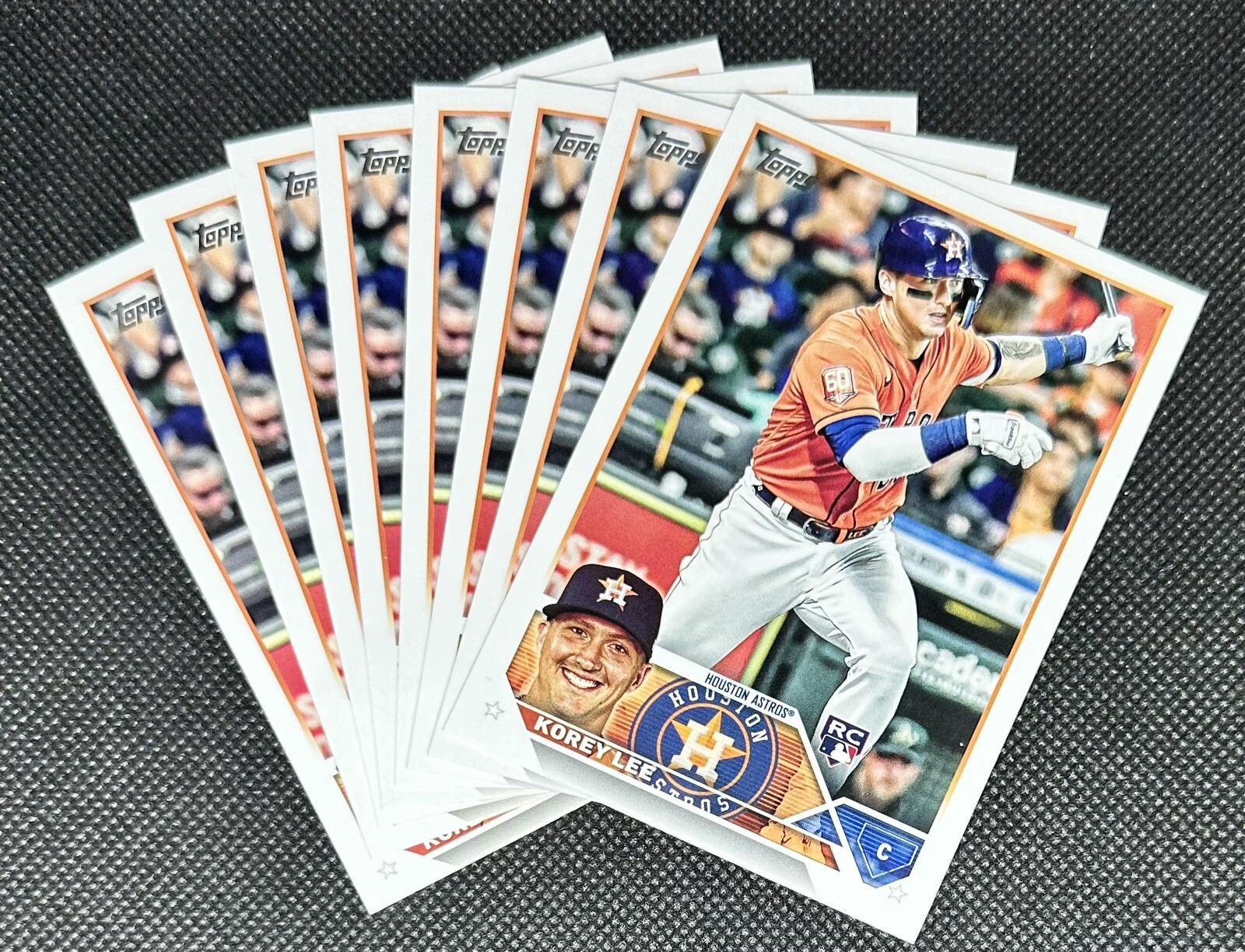 (8) 2023 Topps Series 1 1st Edition Korey Lee Rookie RC #90 Houston ...