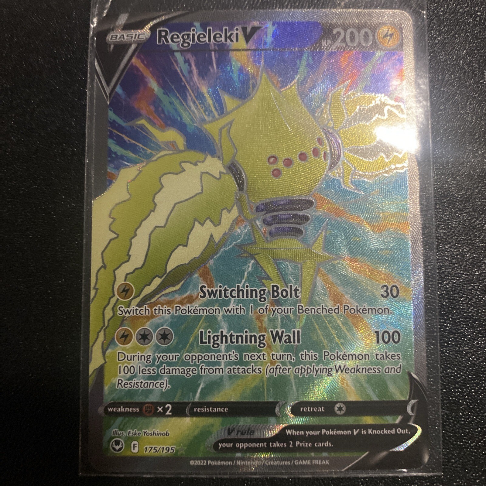 Pokémon TCG Regieleki V (Full Art) Silver Tempest 175/195 Holo Ultra ...