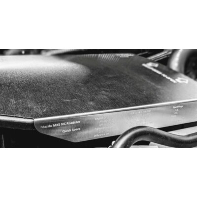 JASS battery s/s engraved cover Mazda MX-5 mk3 NC stainless steel MX5 ...