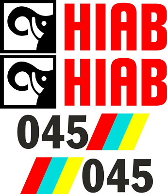 Hiab 045 Hydraulic Crane | Sticker Decal Graphic | Other Models ...