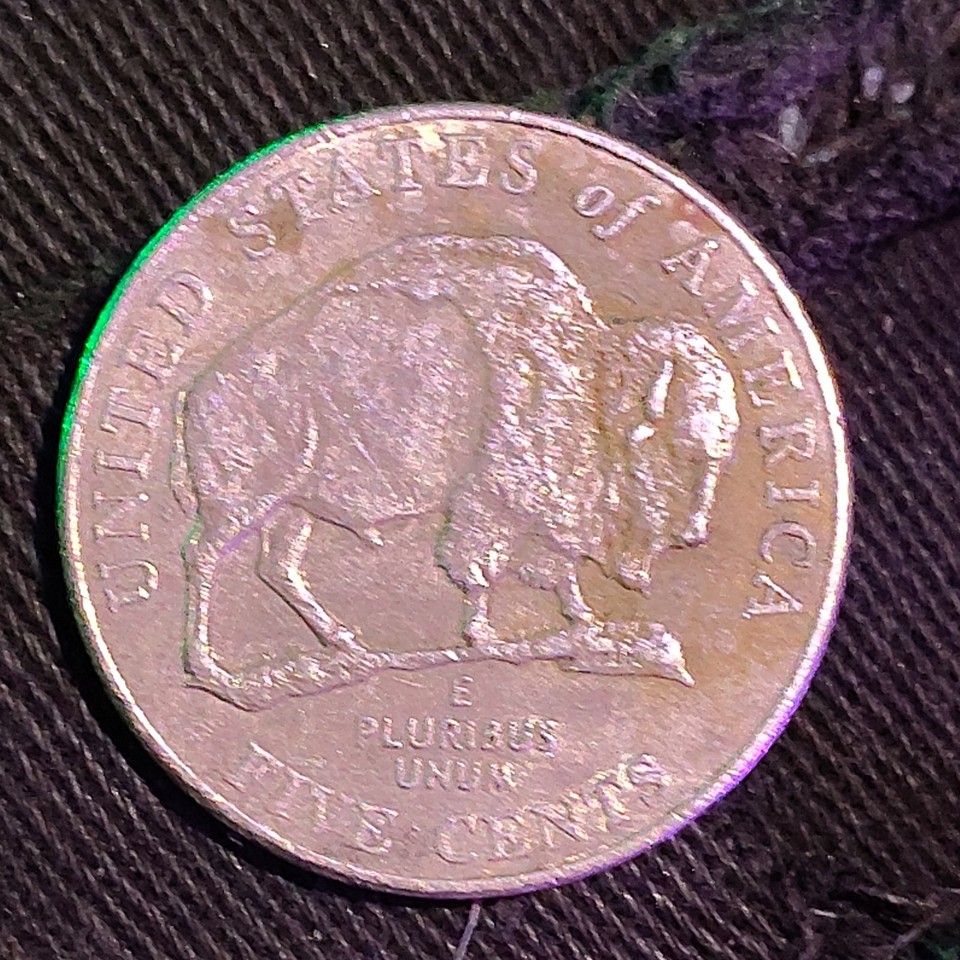 🔥2005 p rare jefferson buffalo nickel c 5 wounded bison | eBay