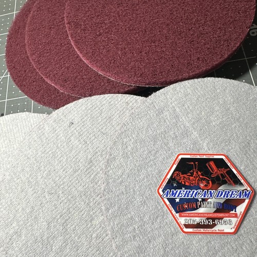 6” DA Sander Red Scuff Pads 320 400 Grit Scuffing Pad 8pcs Autobody ...