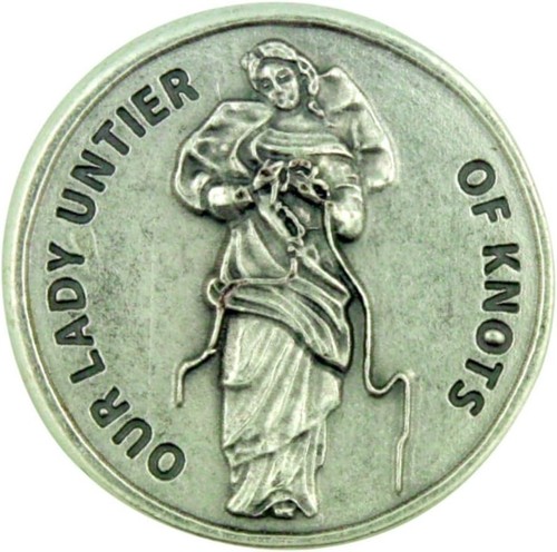 Lumen Mundi Blessed Virgin Mary Our Lady Untier of Knots Pocket Token ...