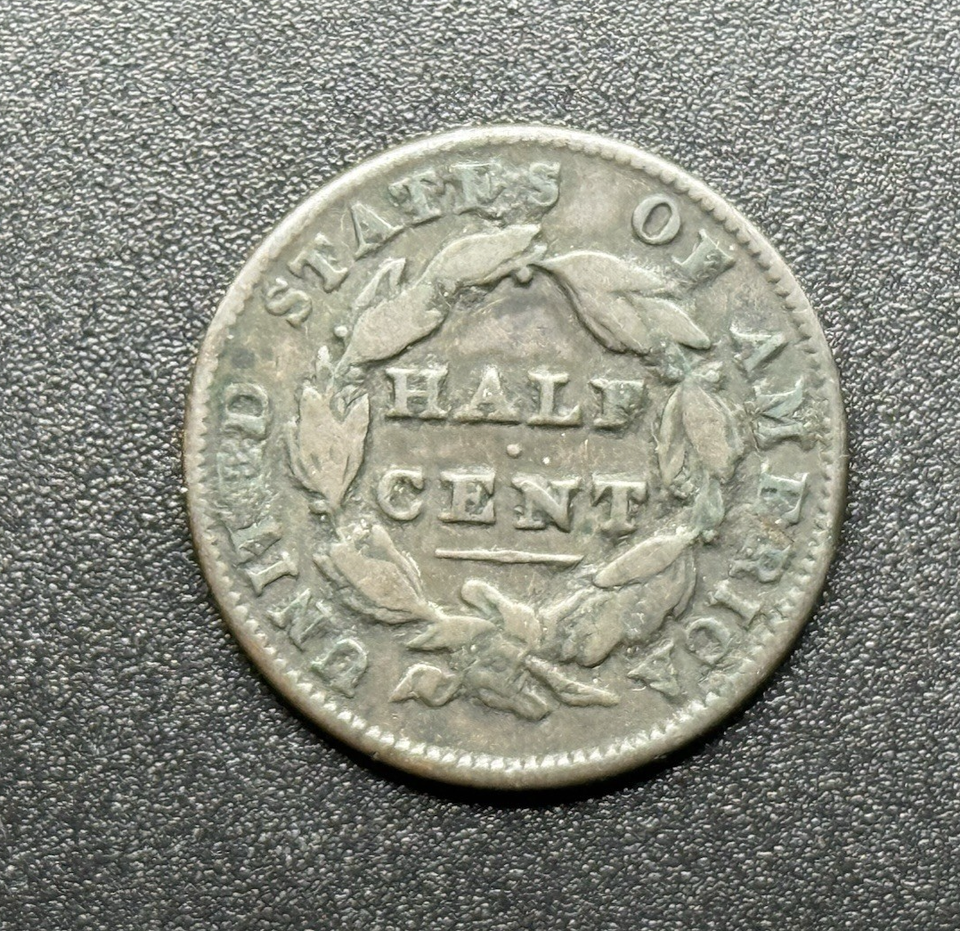 1835 Capped Bust Half Cent US Copper Coin | eBay