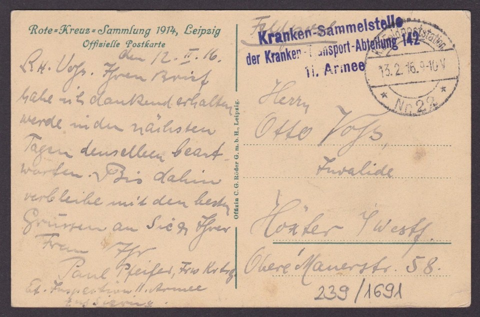 GERMANY 1916, Fieldpost card, Being ready is everything, Propaganda ...