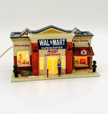 Christmas Village 2007 WalMart SuperCenter Lighted Store | eBay