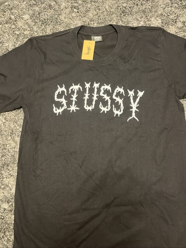 Stussy Basic Logo Black Tee Mens Size XL NEW | eBay