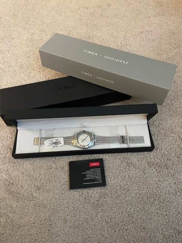 New Timex X Hodinkee Q Limited Edition Quartz Watch GMT Bezel White ...