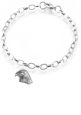 c33 Falcon lead free Pewter on belcher link chain anklet bracelet | eBay UK