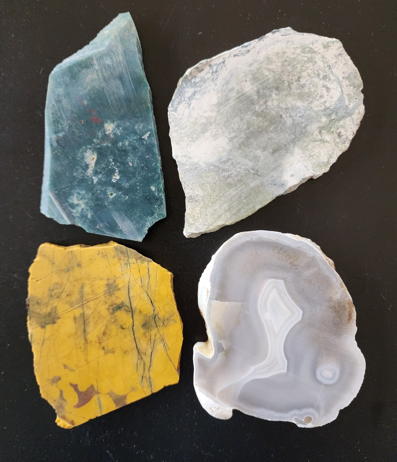 Ocean Jasper Nephrite Bloodstone Agate Four Lapidary Slabs 246 grams | eBay