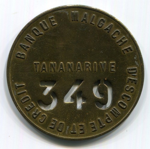 Madagascar, Tananarive - Banque Malcache Check Token RR | eBay