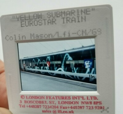 TRAIN BEATLES Original 35mm Slide Negative -PROMO Transparency -Vintage ...