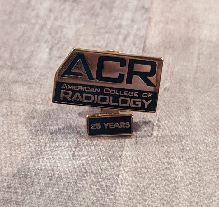 ACR American College Of Radiology Pin 25 Years | eBay