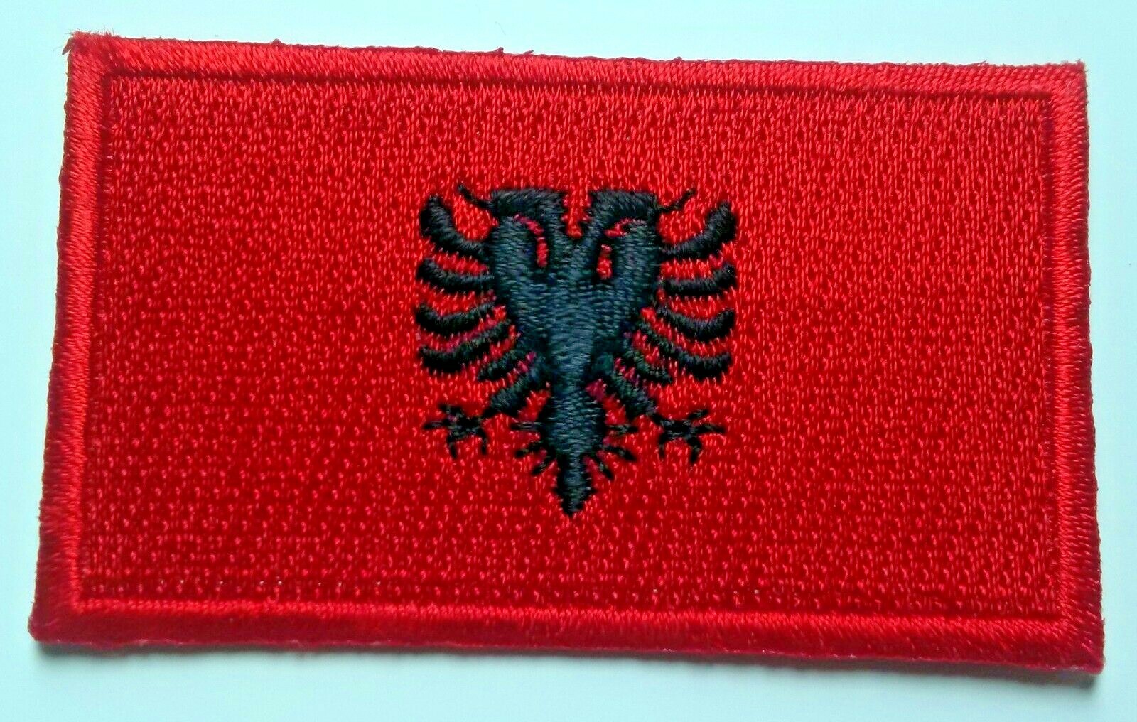Albania Flag Patch Embroidered Iron On Applique Albanian | eBay